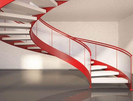 Curved Metal Staircases (Steel & Aluminum) | Paragon Stairs