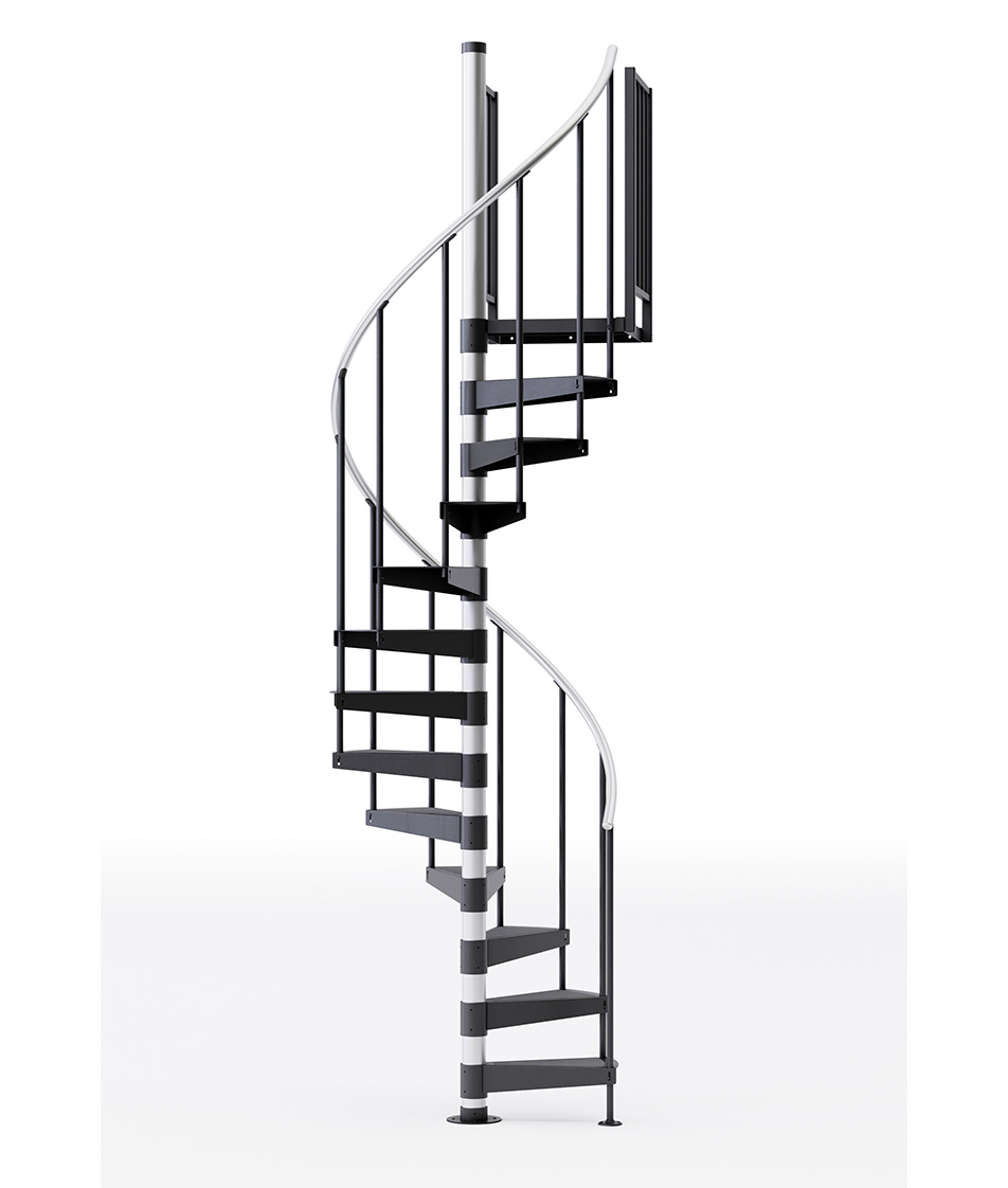 Attic Spiral Stair - Steel Spiral Staircase Kit