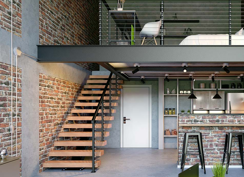 Straight Stairs For Lofts | Paragon Stairs