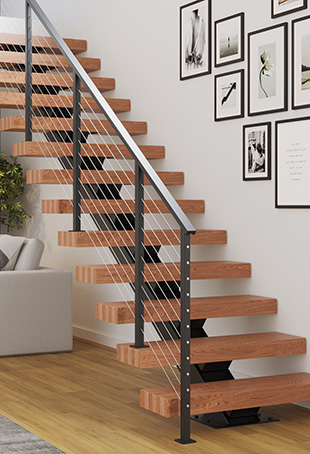 Straight Stair Options & Information | Paragon Stairs