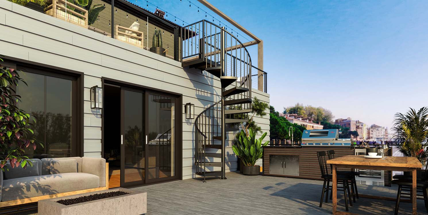 How Spiral Stairs Support Flexible Outdoor Living